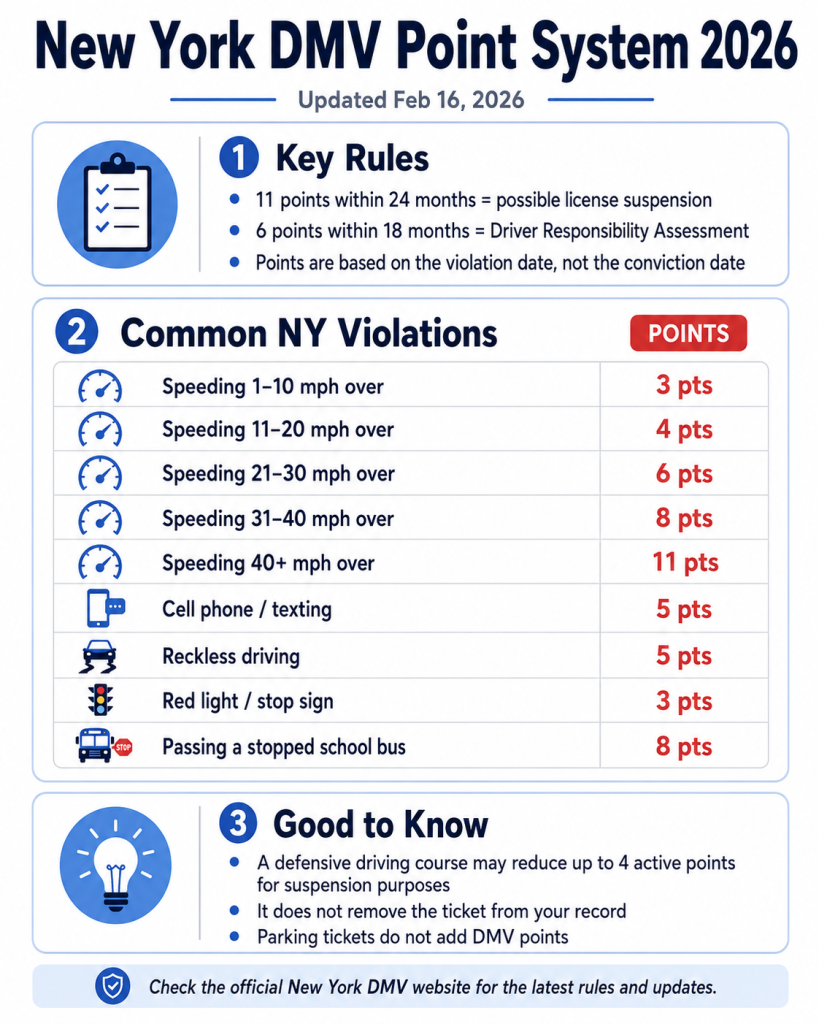 The New York Driver Point System, Explained – DMV Slots Blog